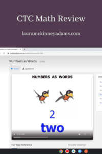 CTC Math Review - Laura McKinney Adams