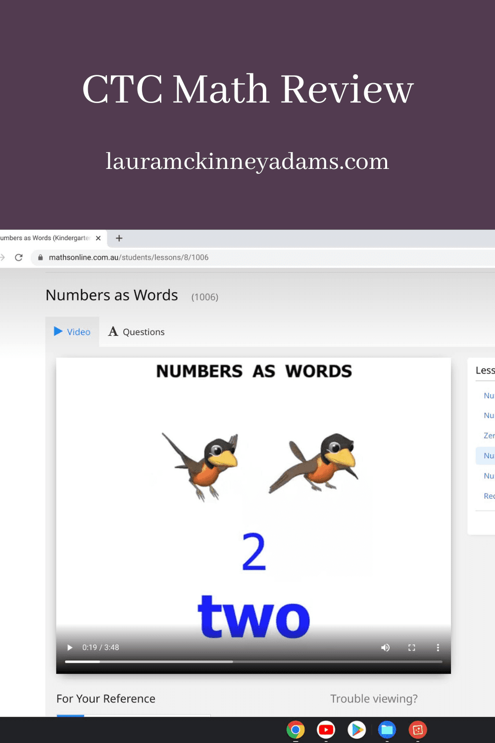 CTC Math Review - Laura McKinney Adams