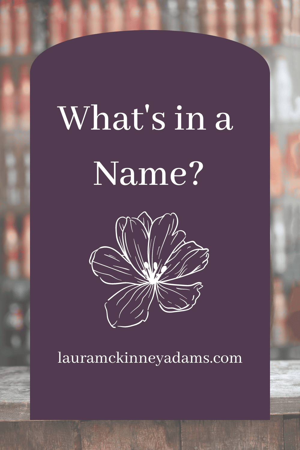 What's in a Name? - Laura McKinney Adams